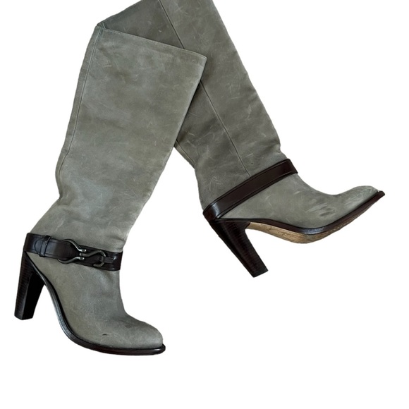 Cole Hahn | Shoes | Cole Hahn Nike Air Brazilian Suede Stacked Heel ...